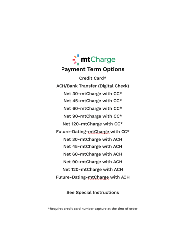 Brand mtCharge Resource Page